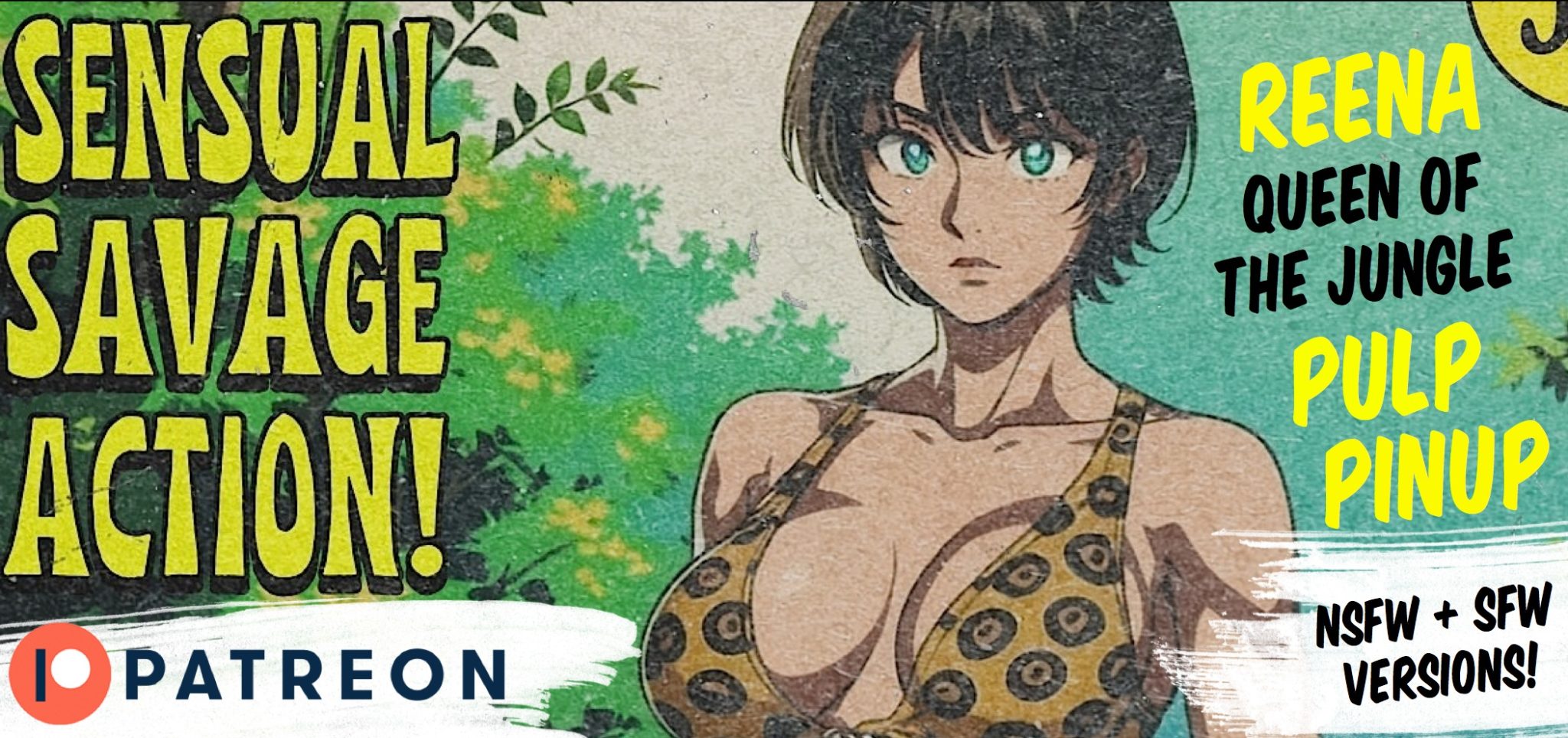 Reena “Queen of the Jungle” Pinup – Danger Zone One