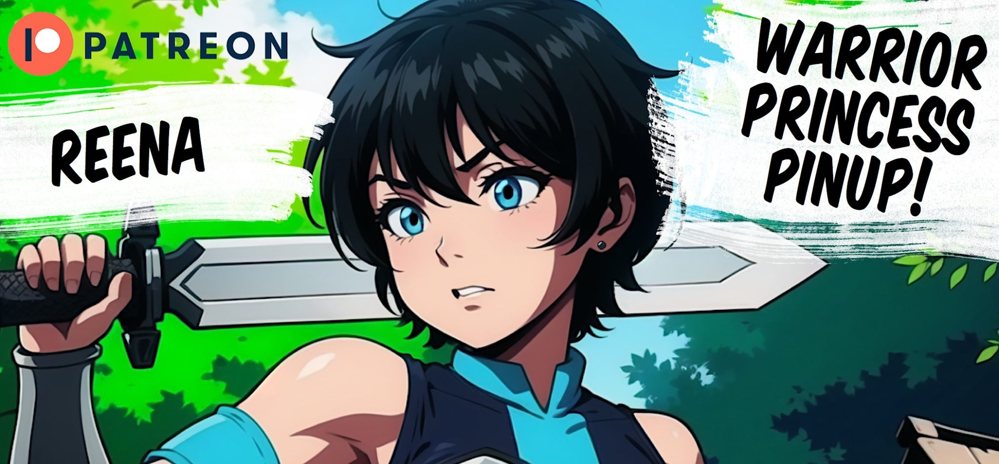 Reena “Warrior Princess” Pinup! – Danger Zone One