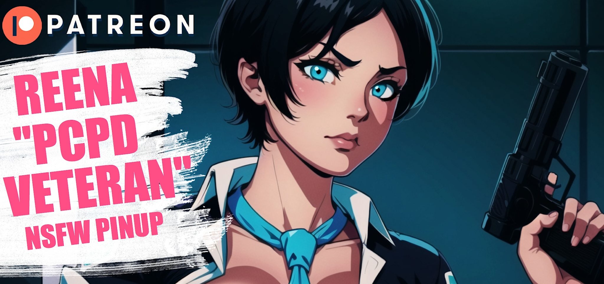Reena “PCPD Veteran” NSFW Pinup – Danger Zone One